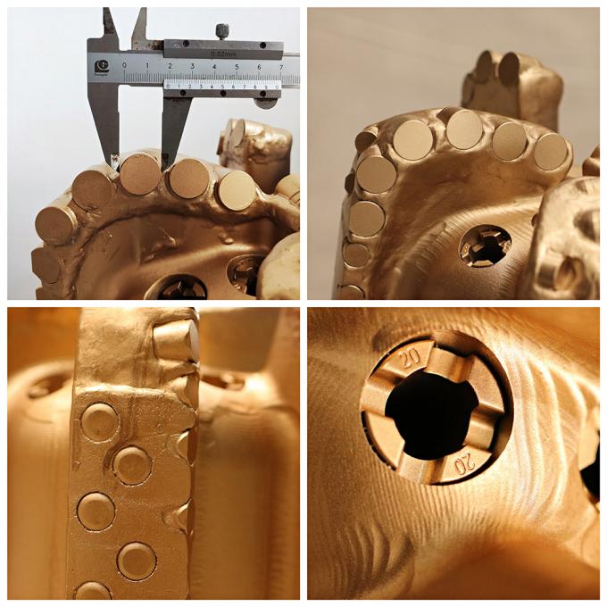 Double Row Steel Body PDC Bit 8.5 Inch Helical Blade Fixed Cutter Drill ...